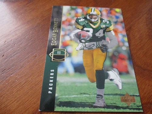 edgar bennett (green bay packers - rb) 1994 upper deck card #160 nr ...