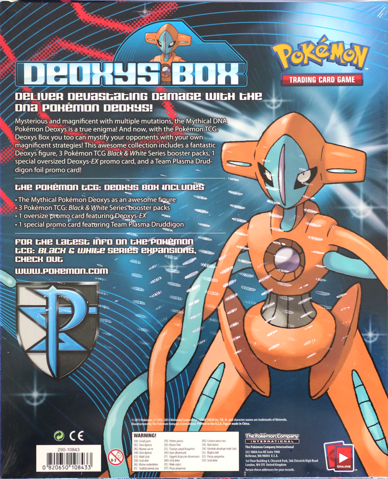 Pokemon Deoxys Box Sealed! 3 Booster Packs +More Near Mint Plasma Storm ...