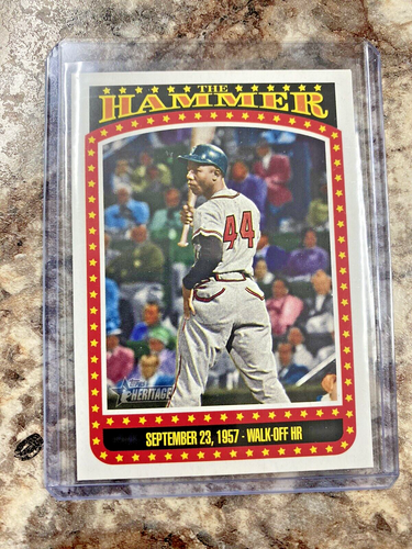 2023 Topps Heritage High Number TH-3 Hank Aaron The Hammer Braves | eBay