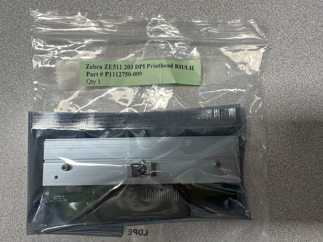 Zebra ZE511 203 DPI Printhead RH/LH P1112750-009 for sale online | eBay