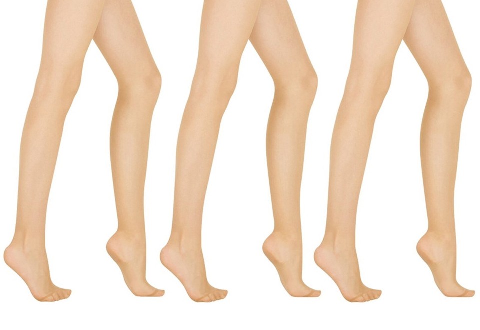 3 Pairs Pantyhose for Women Thin Sheer Tights 20 Denier Skin Color | eBay