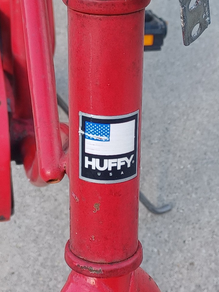 VTG RED HUFFY USA GOOD VIBRATIONS OLD 26" CRUISER MEN'S Bike BICYCLE ...