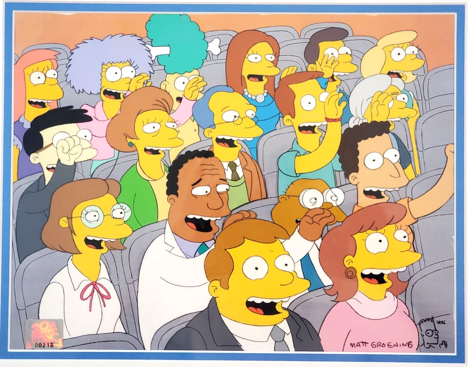 💛 Simpsons cel 1993 original production Signed Matt Groening JSA COA | eBay