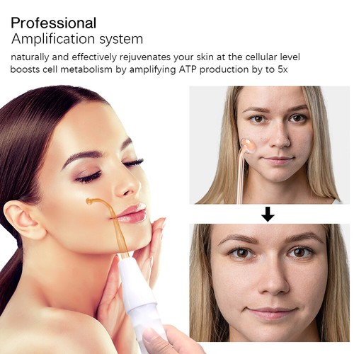 Portable High Frequency Skin Care Therapy Wand Machine Acne Treatment ...