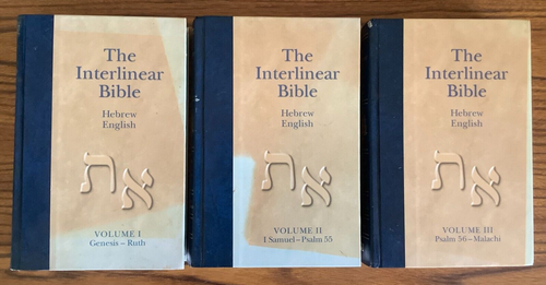 The Interlinear Bible Hebrew Greek-English Bible 3 Books Old Testament ...