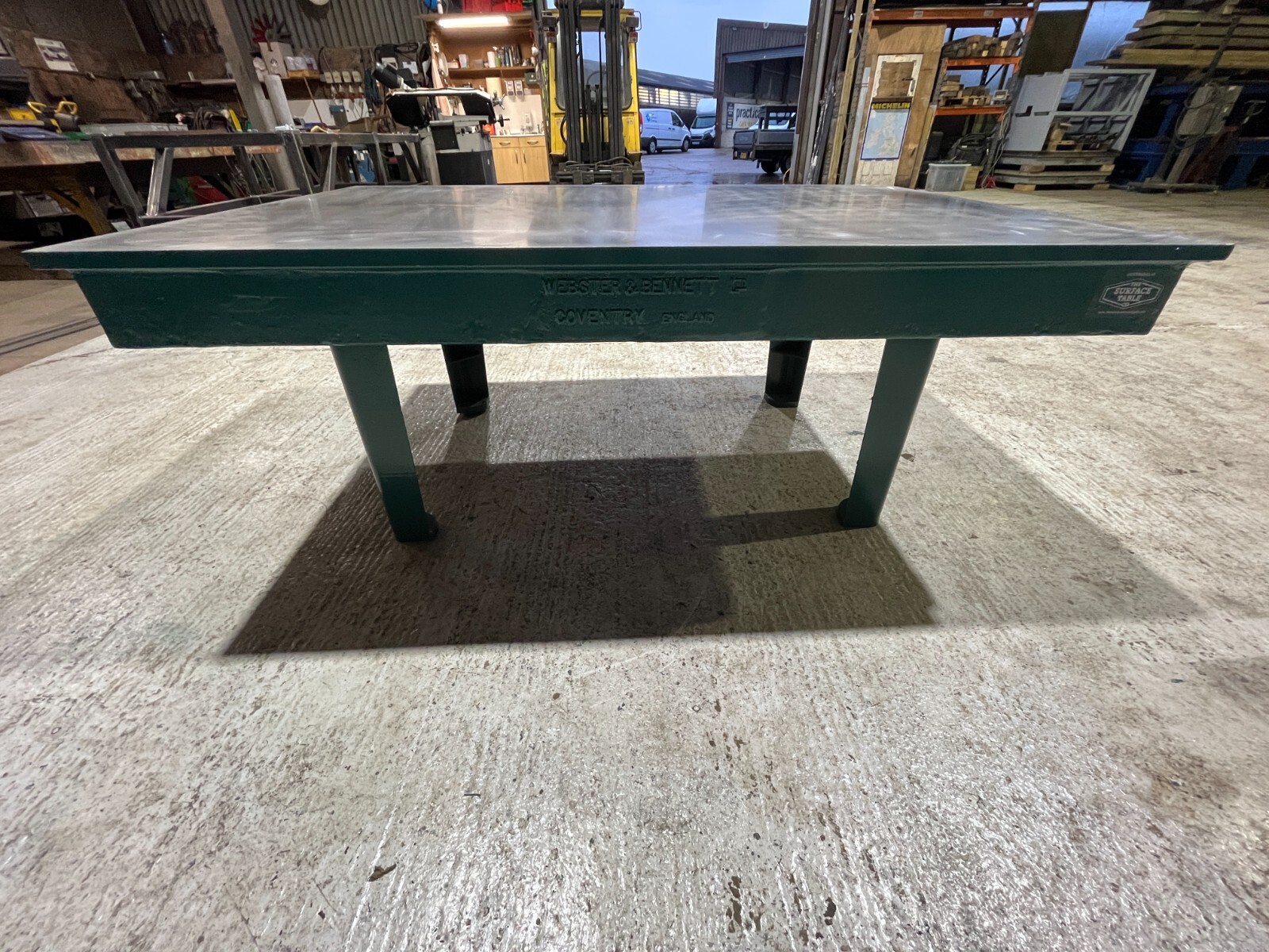 6ft 1" X 4ft ENGINEERS CAST IRON SURFACE TABLE MARKING OUT WELDING UK ...