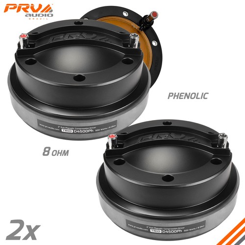 2x PRV Audio D4500Ph Phenolic Compression Driver 1000 Watts 4" Voice ...