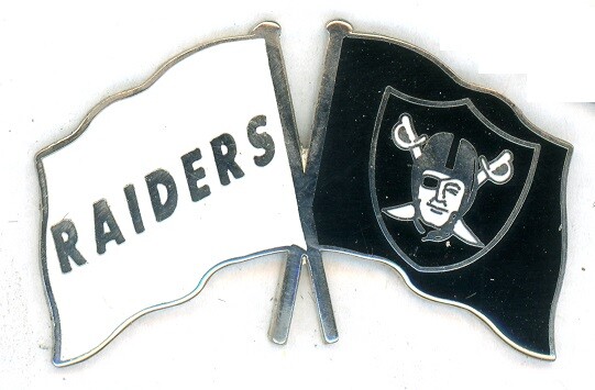 Raiders Vintage Pin Choice Pins Many new on card Oakland NFL AFC las ...