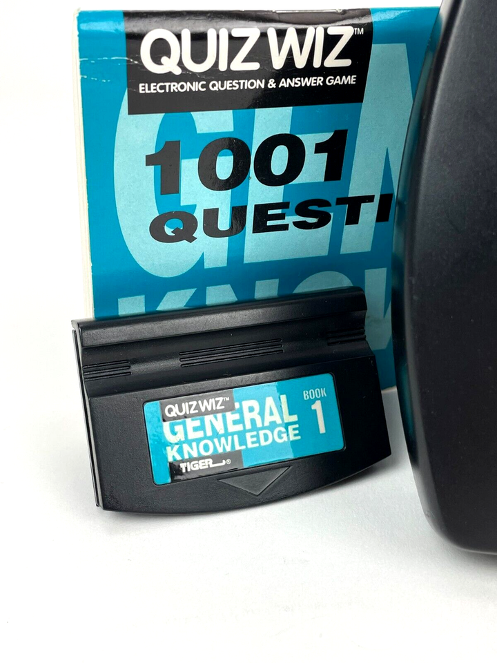 Tiger Quiz Wiz Electronic Question & Answer Trivia Game Booklet Vintage ...