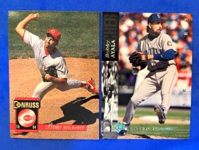 MLB - Bobby Ayala 1994 Donruss & 1994 Upper Deck Electric Diamond ...