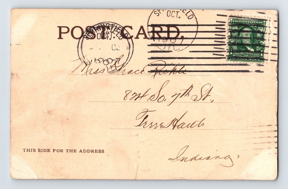 Postcard Illinois Springfield IL State Fair Ground Machinery Hall 1907 ...