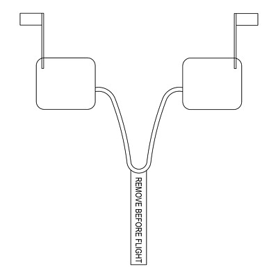 Luscombe Model 8D Cowl Plugs w/ RBF Streamer (Color: Red) | eBay
