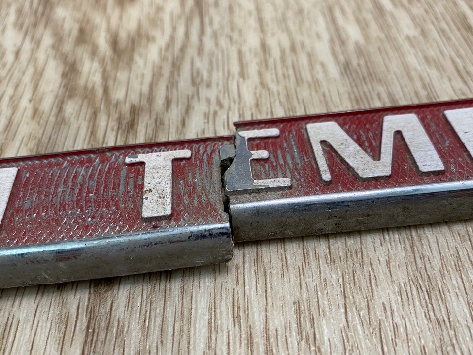 Vintage Kem Temple License Plate Holder Zinc Alloy Frame Hi Noble ...