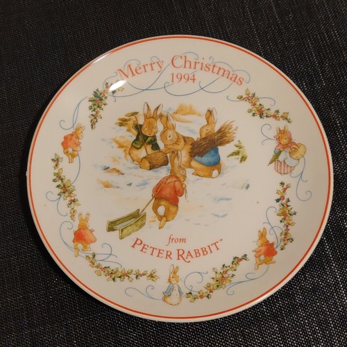 Wedgewood Peter Rabbit "Merry Christmas" 1994 Plate 8" | eBay