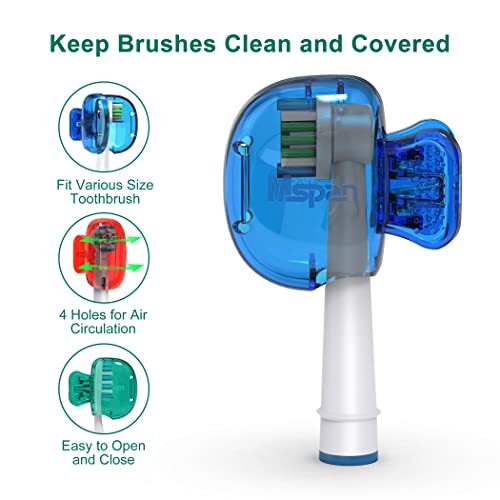 Toothbrush Head Cover Cap Tooth Brush Protector Cute Plastic Clip Pod ...