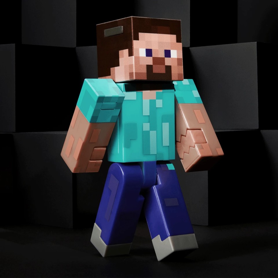 Minecraft Diamond Level Steve Collector Figure Exclusive Mattel SDCC ...