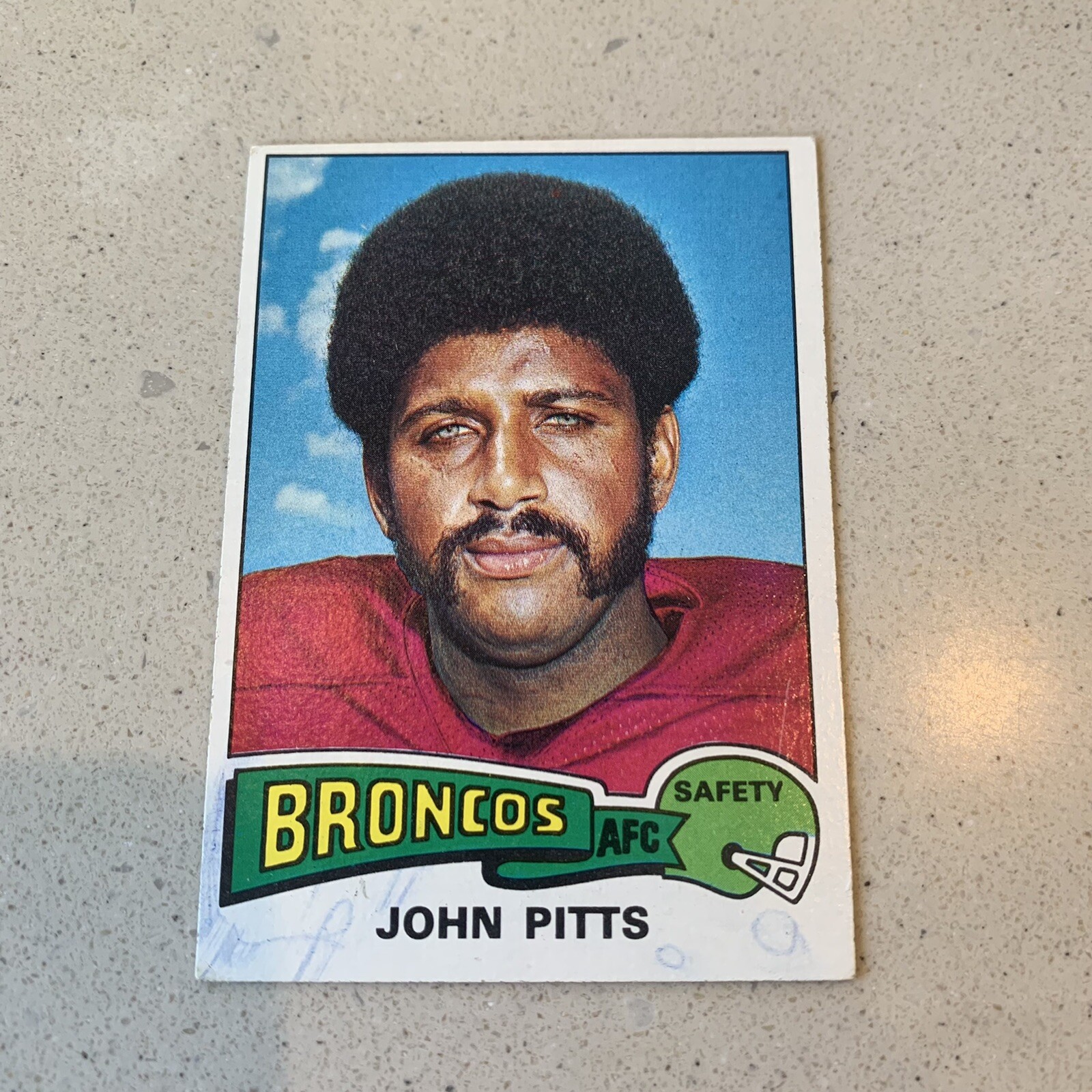 1975 Topps John Pitts # 409 Denver Broncos NFL Football Card | eBay
