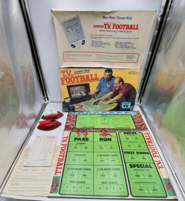 Vintage 1974 Coleco Super Coach TV Football Play Along w/ Game On TV ...
