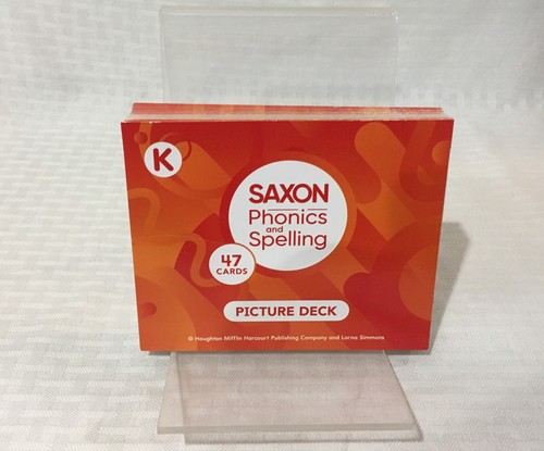 HMH SAXON PHONICS & SPELLING PICTURE CARD DECK / 47 PICTURE CARDS ...
