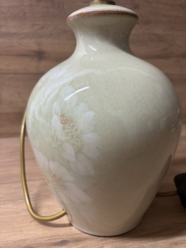 Vintage Denby Daybreak 9" ceramic Table Lamp Base with Brass fitting ...