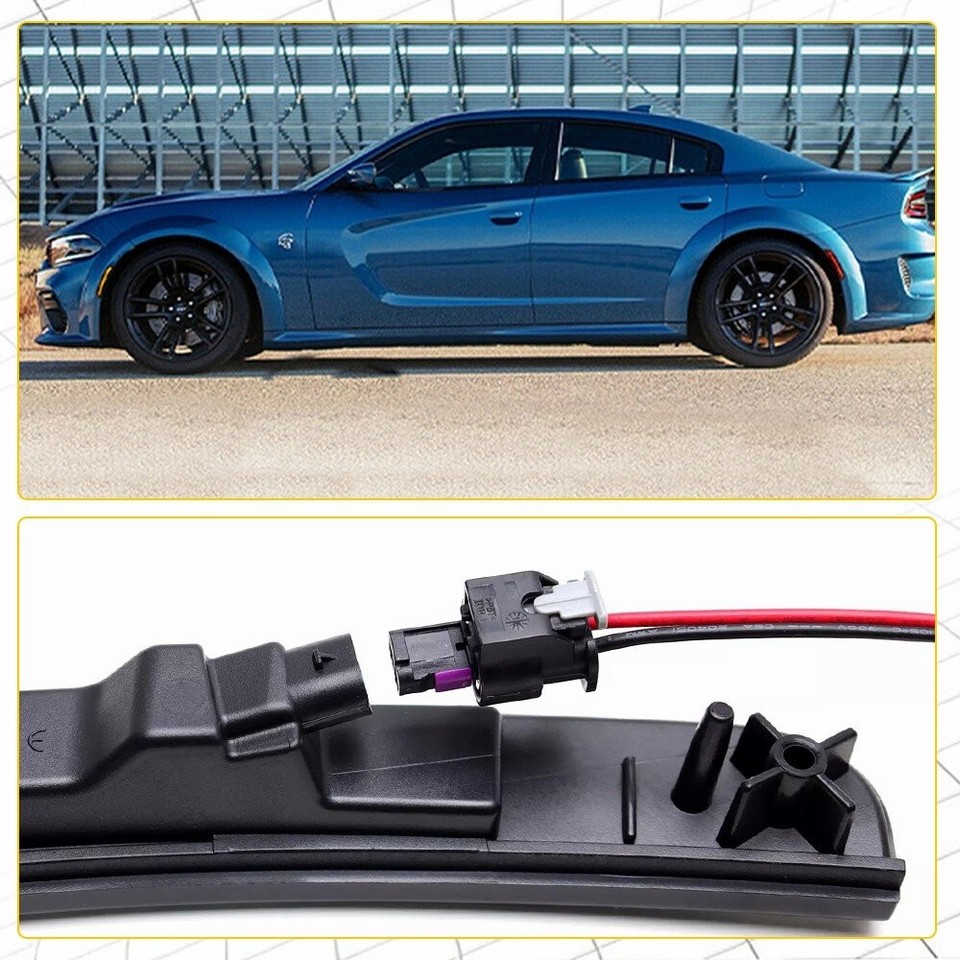 For 2015-2022 Charger Dodge Smoked Lens Front Rear Side LED Marker ...