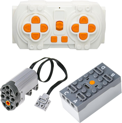 3Pcs Technic-Motor-Remote-Control-Kit with Servo-Motor-Infrared-Remote ...