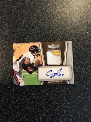 CHESTER TAYLOR 2010 TOPPS UNRIVALED PATCH AUTOGRAPH AUTO 057/149 | eBay