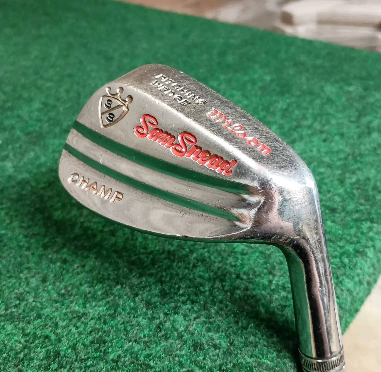 Vintage Wilson Sam Snead CHAMP Pitching Wedge 35.5" Long Stiff Steel ...