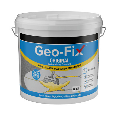 14KG Geo-Fix Grey Paving Jointing Compound - Ready to Use Brush In ...