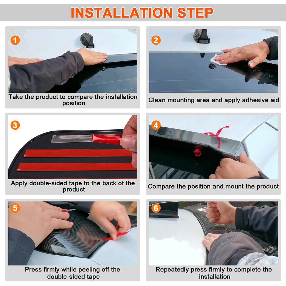 2020-2025 Toyota Corolla Rear Window Roof Spoiler Wing Painted Black ...