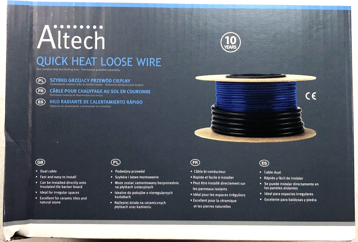 Altech quick heat loose wire underfloor heating | eBay UK