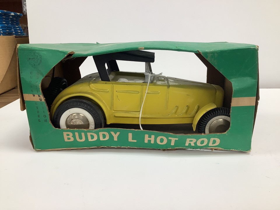 Vintage Buddy L Hot Rod Roadster Pressed Steel 9 1/2" x 5 1/2" | eBay