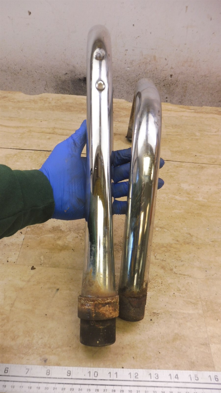 1977-78 Yamaha XS750 Triple Y159-1> exhaust headers pipes set | eBay