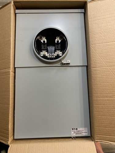 Eaton 200 Amp Outdoor Meter Base Main Breaker Combo *Duke Energy ...