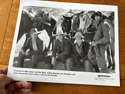Texas Rangers Movie 10X8 Press Photo- James Van Der Beek, Ashton ...
