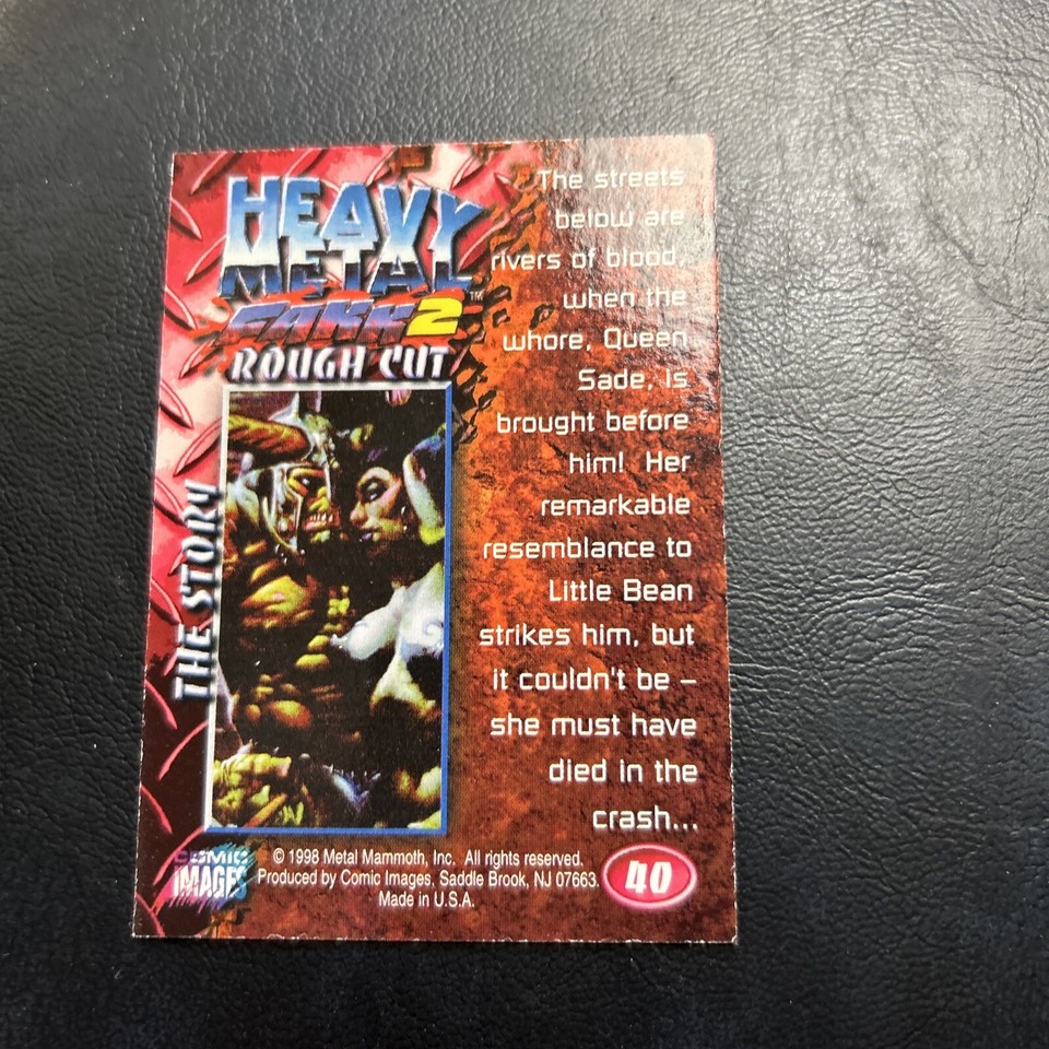 Jb6c Heavy Metal Rough Cut 1998 Comic Images #40 The Storm Queen Sae | eBay