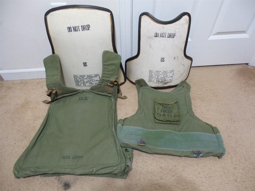 VINTAGE VIETNAM WAR BODY ARMOR AIRCREWMAN 1970 SIZE LONG CHICKEN PLATE ...