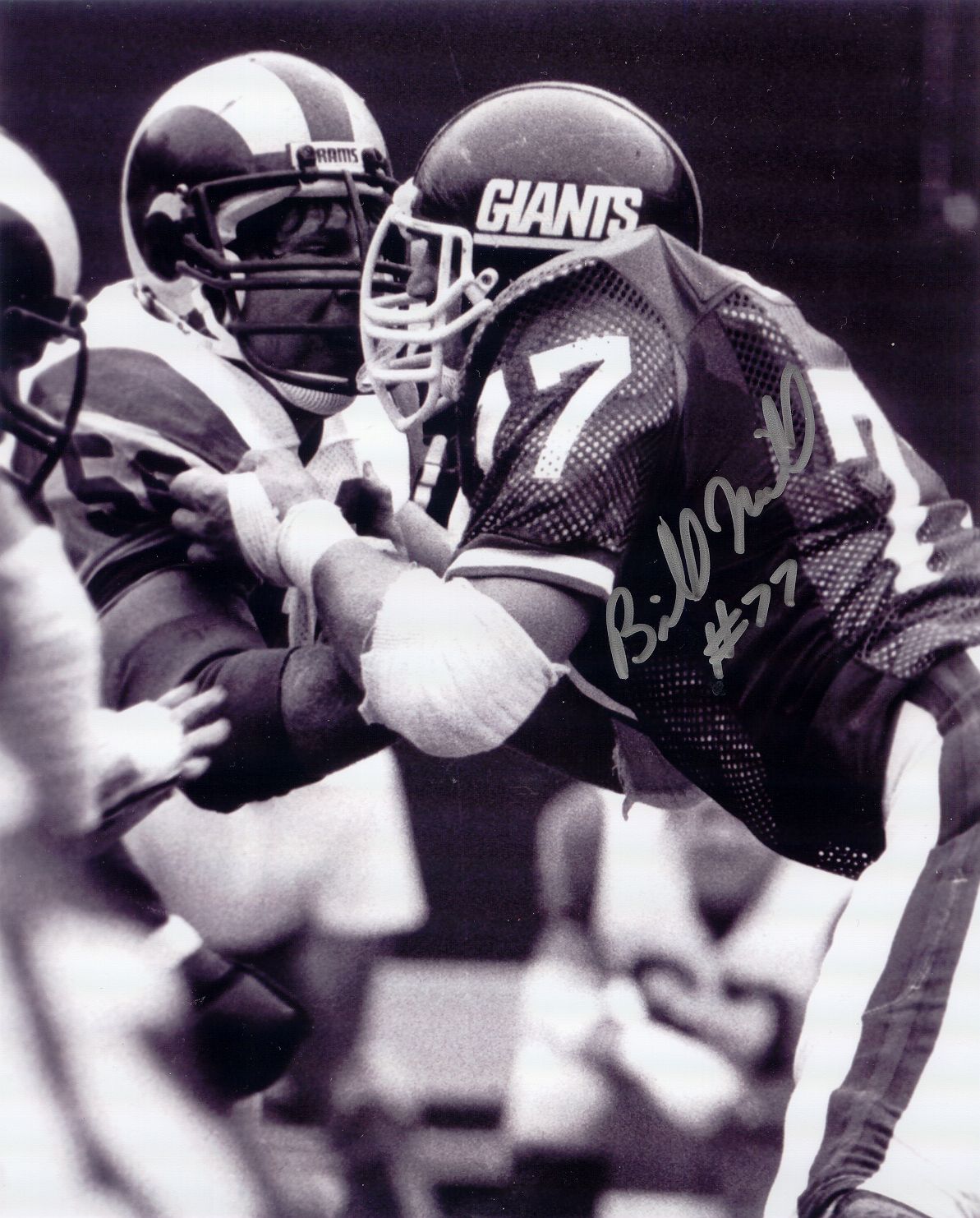 BILL NEILL NY GIANTS SIGNED AUTOGRAPH 8X10 PHOTO W/ PROOF | eBay