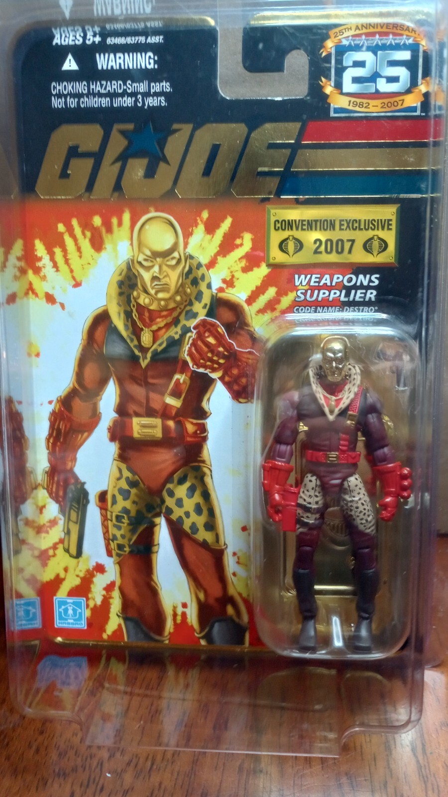 Hasbro Gi Joe 25th Anniversary Gold Pimp Daddy Destro MOC 653569262480 ...