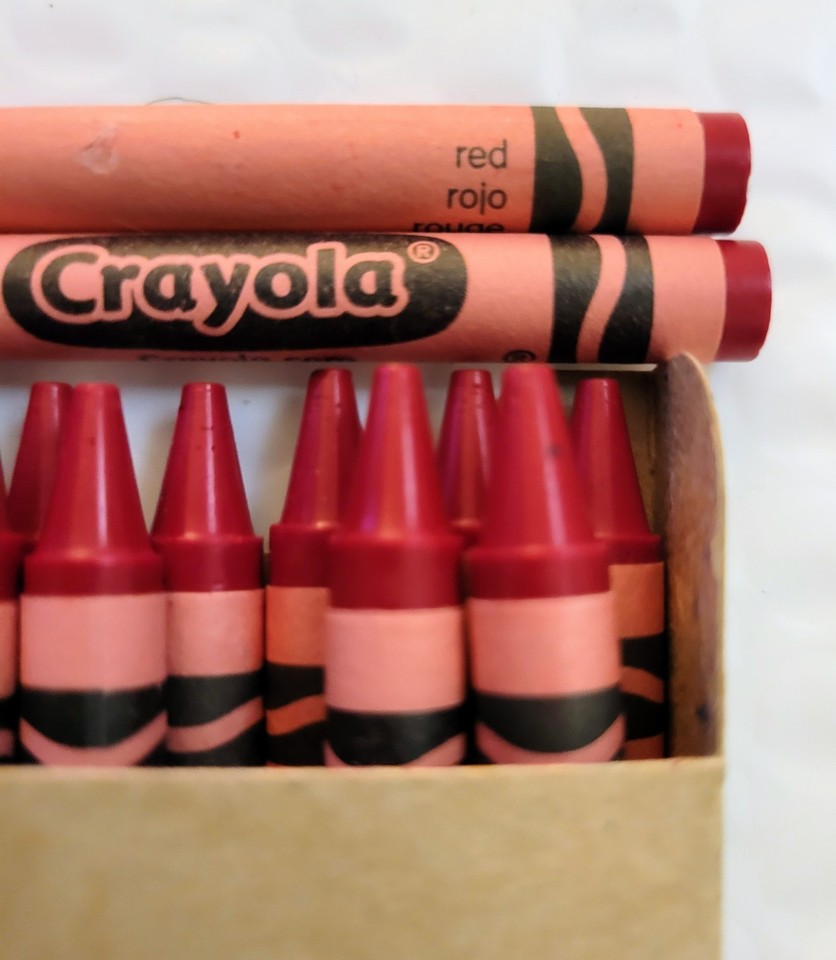 16ct Crayola Crayons (Red) Single Color Bulk Lot Wax Melting Crafts | eBay