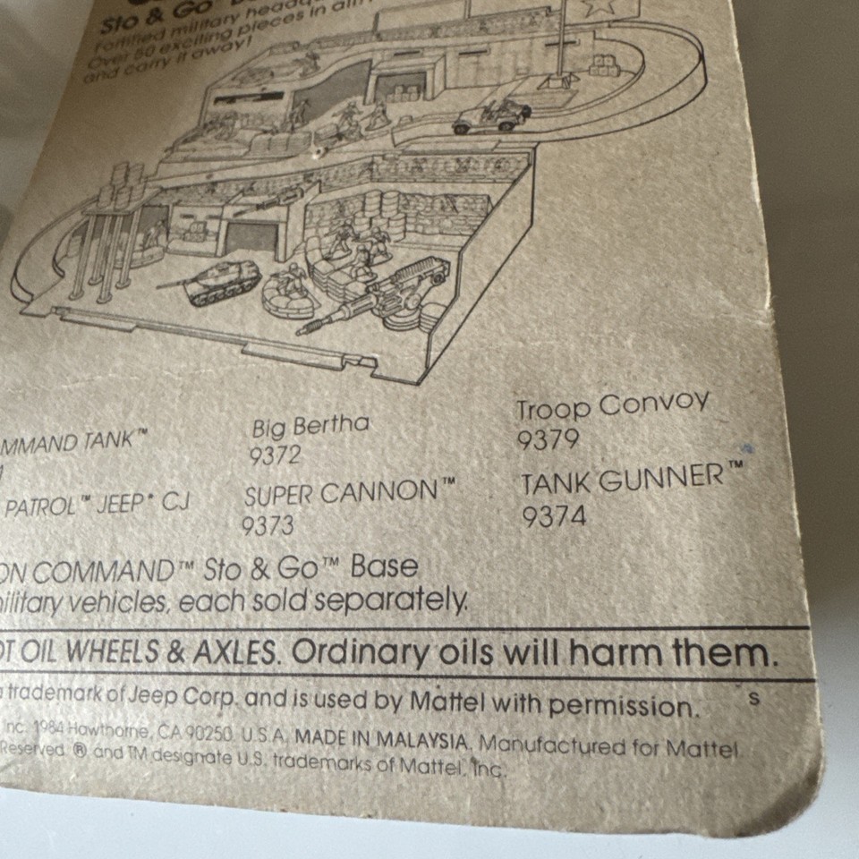 1984 Hot Wheels Action Command Combat Medic New Fast Shipping | eBay
