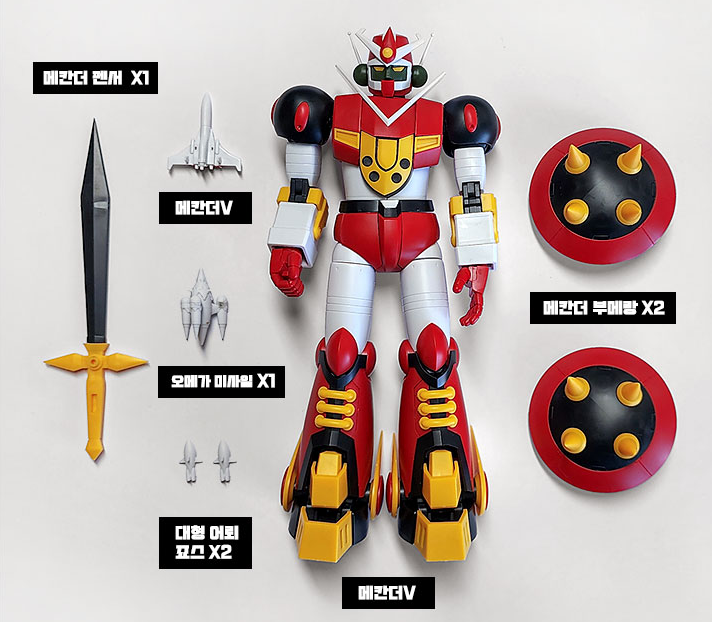 Academy 15821 Mechander Robo V MCP Multi Color Plastic Model Kit ...