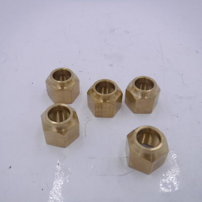 Lot of 5 NS412 3/4" Brass Flare Nuts for HVAC Refrigeration | eBay