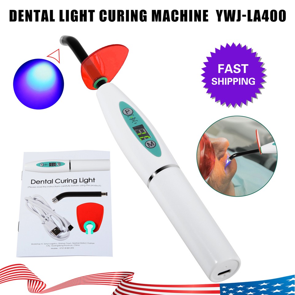 Dental Wireless Cordless LED Cure Curing Light Lamp 2000mw 5W Tool ...