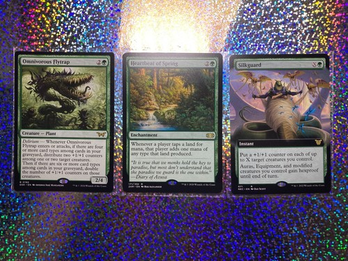 MTG Regular: 171/332 Heartbeat of Spring; 0741 Silkguard (Extended Art ...