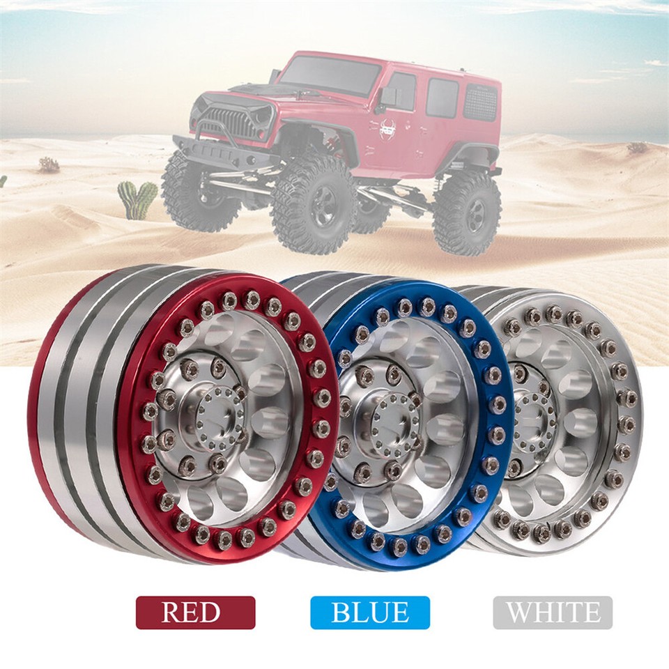1.9" Aluminum Beadlock Wheel Rims for TRX4 SCX10 Tamiya Redcat 1:10 RC ...
