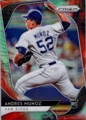 2020 Panini Prizm Baseball Andres Munoz Rookie Card #62 RC Cosmic Haze ...
