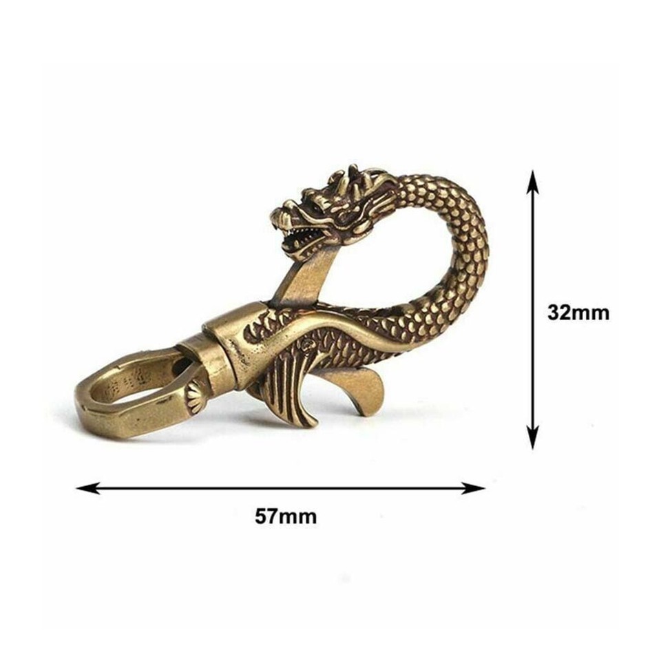 Solid Brass Key Chain Holder Keyrings Bag Wallet Chain Keychains With ...