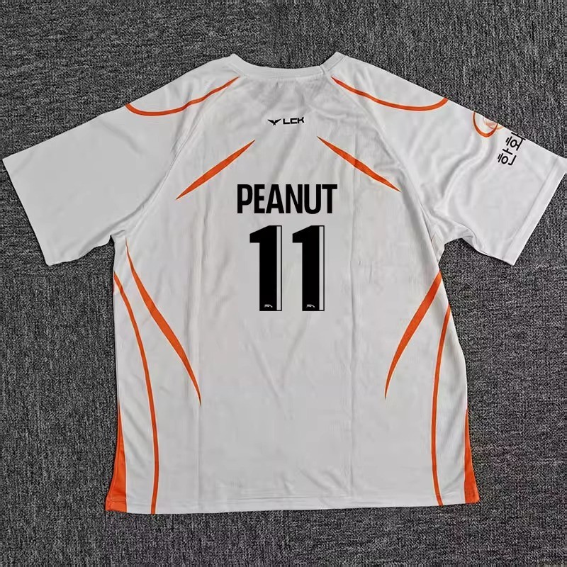 S15 LOL HLE Team Uniform PEANUT VIPER ZEUS Jersey Summer Quick Drying T ...
