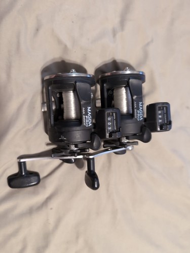 2 Okuma Magda Pro Line Counter MA 20DX Line Counter Trolling Fishing ...